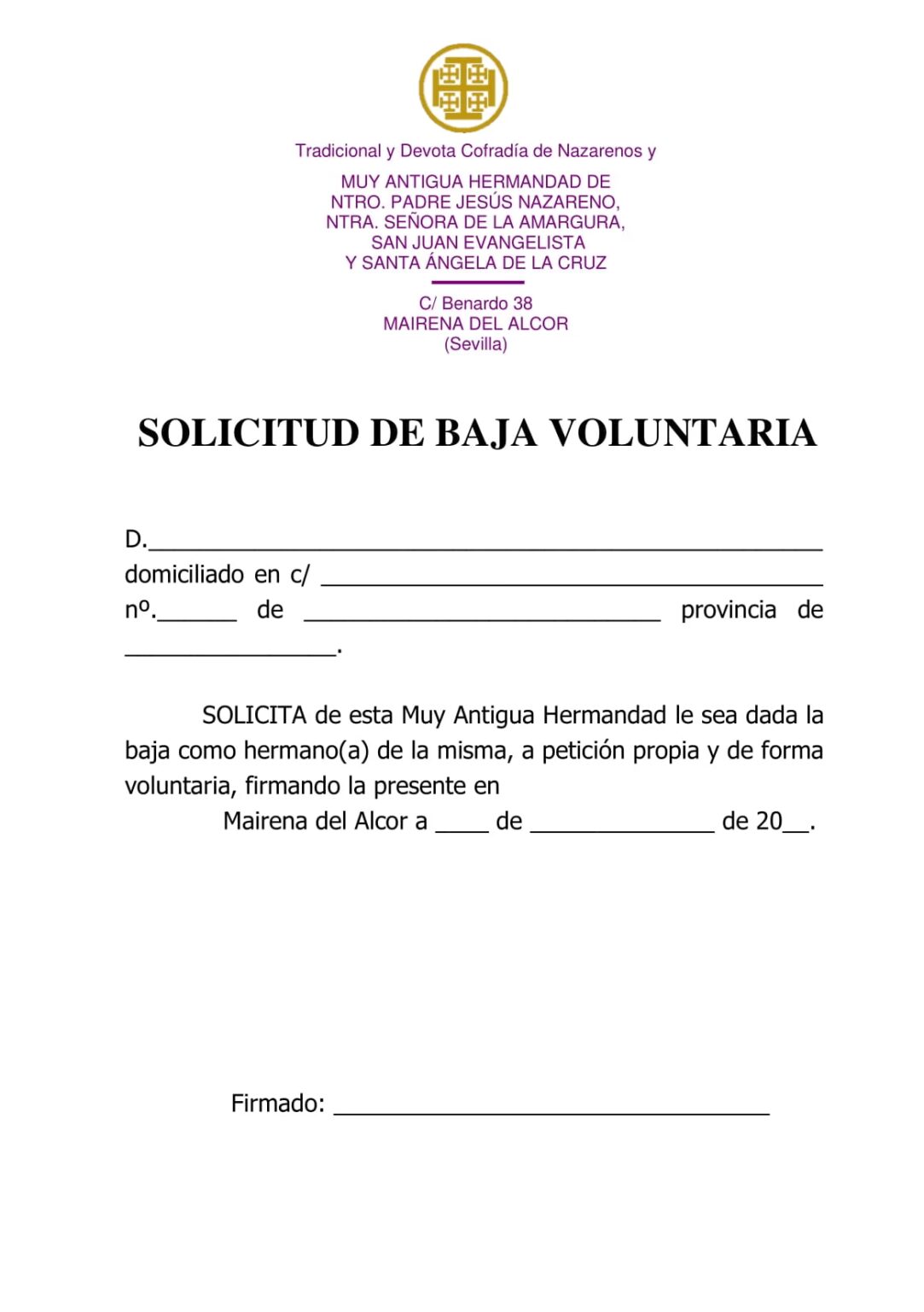 Carta Baja Voluntaria: Cómo Elaborarla | PIAC